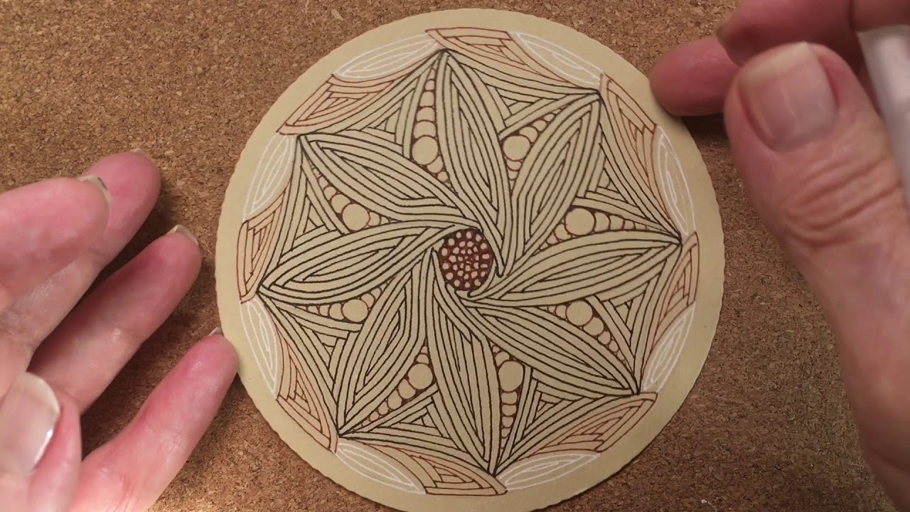 Zentangle® Project Pack #02 - Day Seven - YouTube