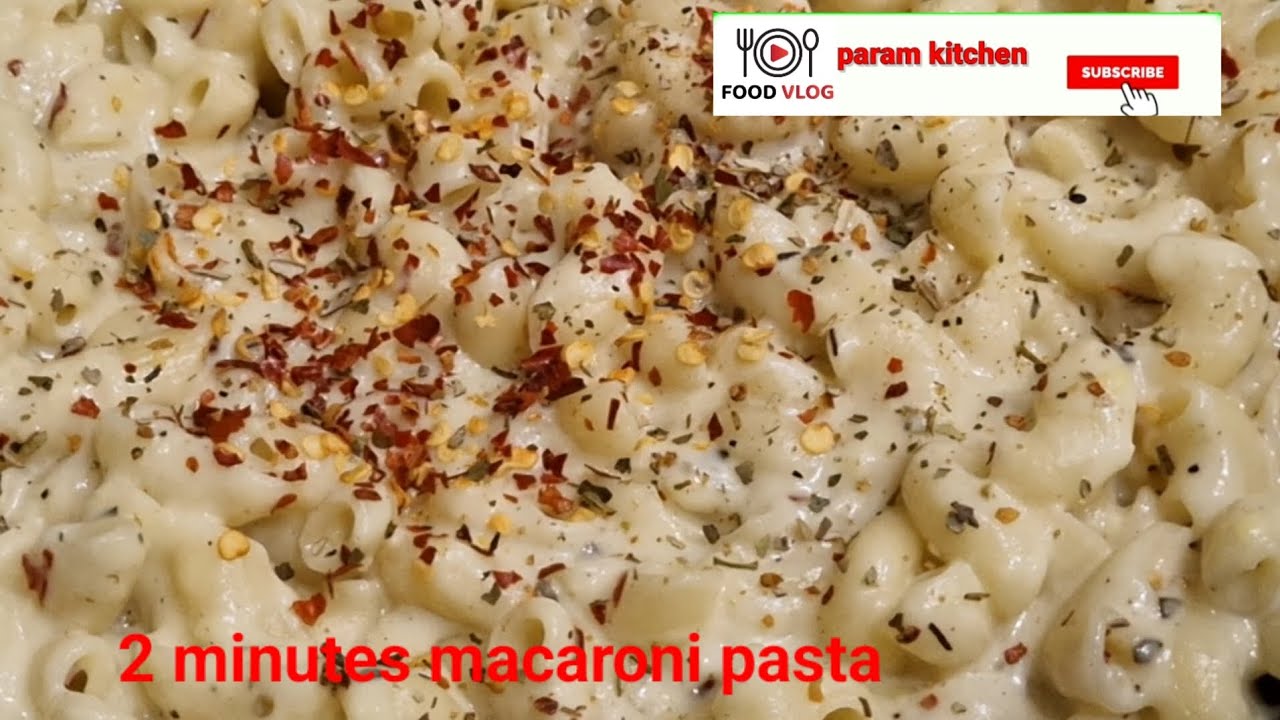 ITALIAN WHITE SAUCE PASTA RECIPE | 2 MINUTE PASTA RECIPE |SECRET PASTA ...