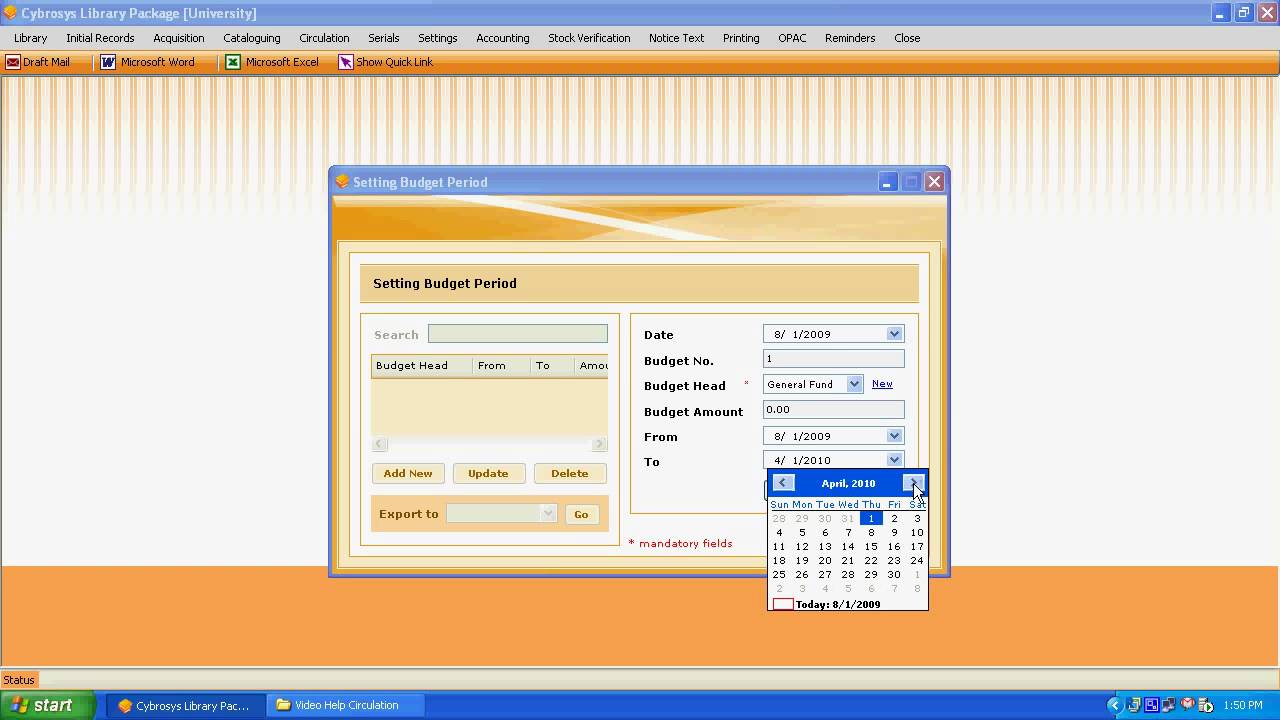 Library Package-library automation software -Budgeting - YouTube
