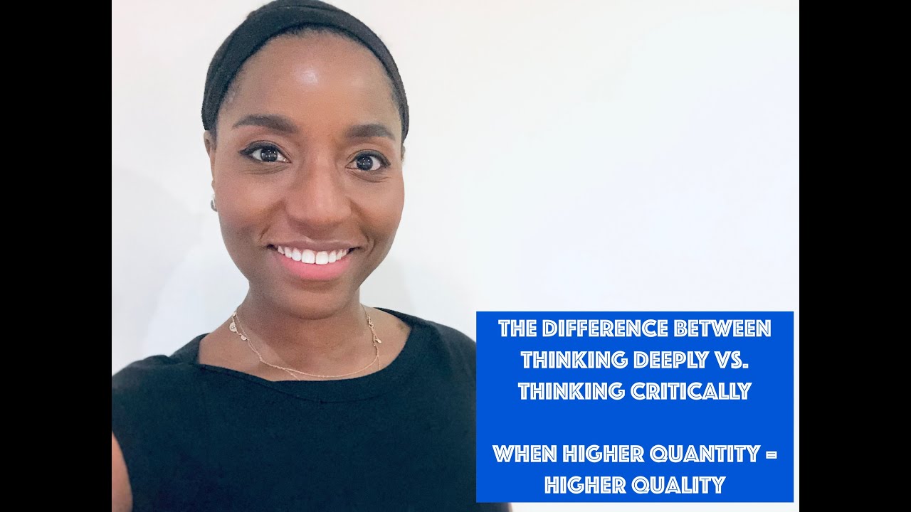 Thinking Deeply is Different from Thinking Critically: Outlining What ...
