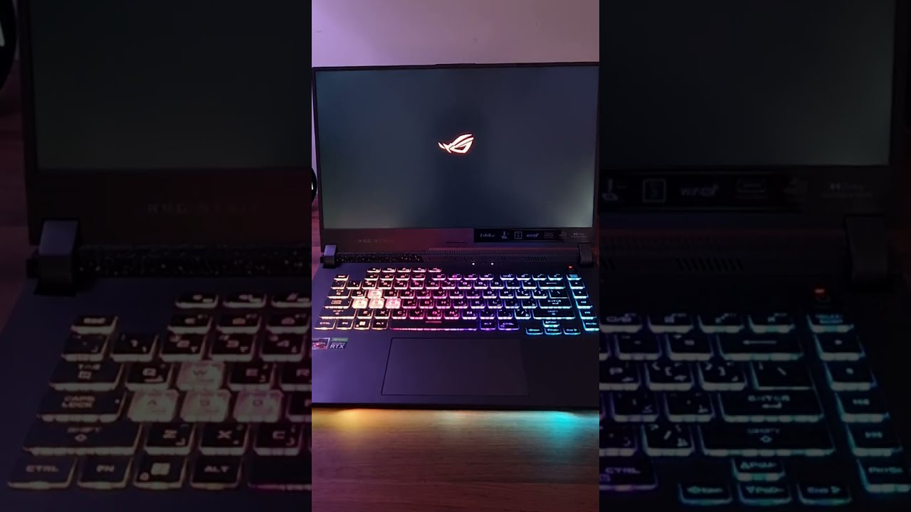 Boot time, Animation and Light effect - Asus ROG Strix G15 - YouTube