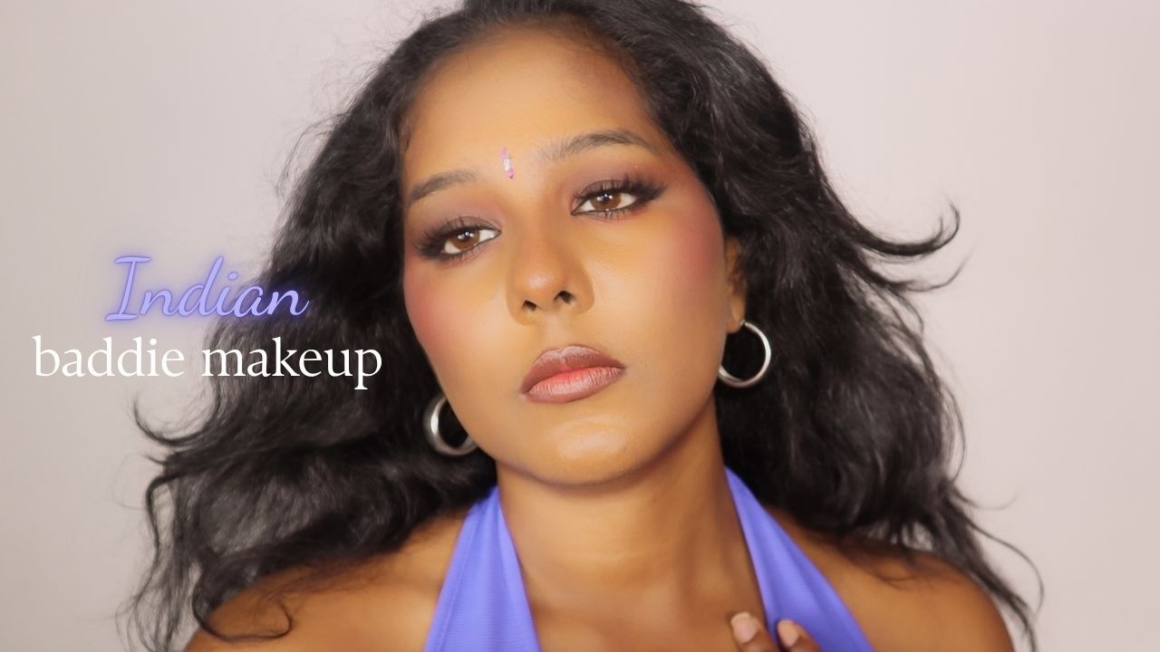 Indian baddie makeup on brown skin (KATSEYE LARA RAJ makeup) using ...