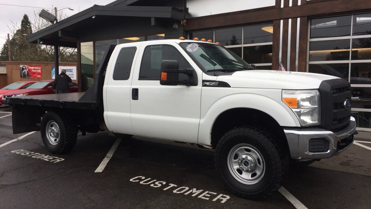 2012 Ford F-350 Super Duty, 4X4, FLAT BED, US TRUCK 6.2 GAS 503-850 ...