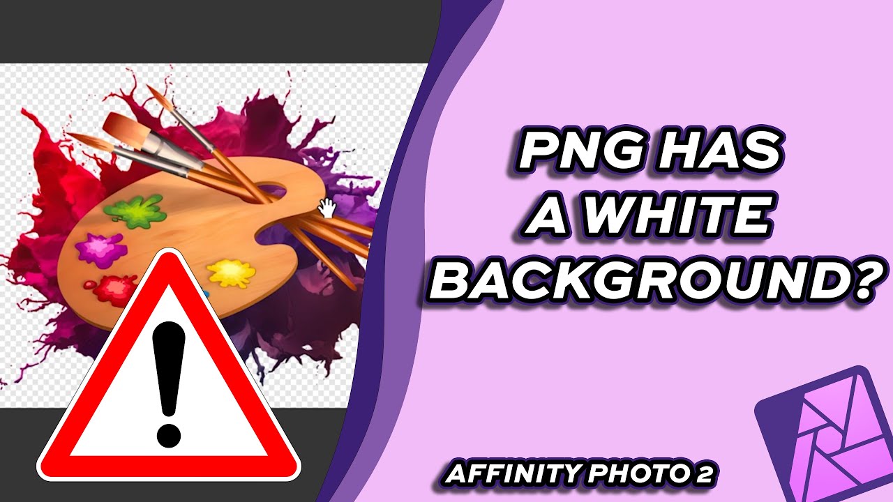 How to Export Transparent PNG in Affinity Designer 2 (NO White ...