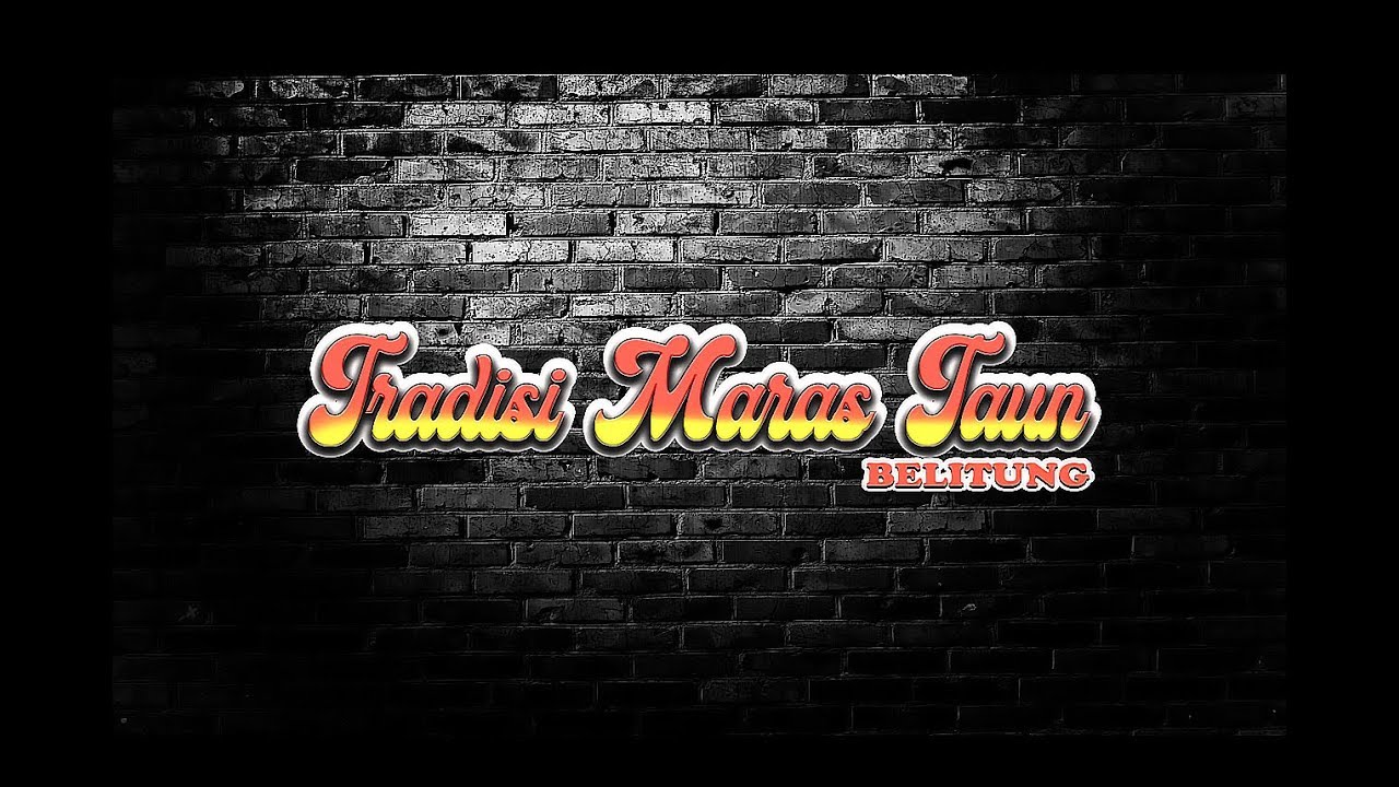 Tradisi Maras Taun Belitung - YouTube