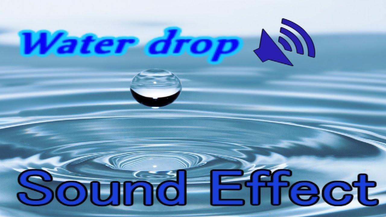 [ASMR] Water drop sound effect - YouTube