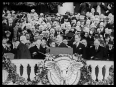 Franklin Roosevelt inauguration 1933 Part 1 - YouTube