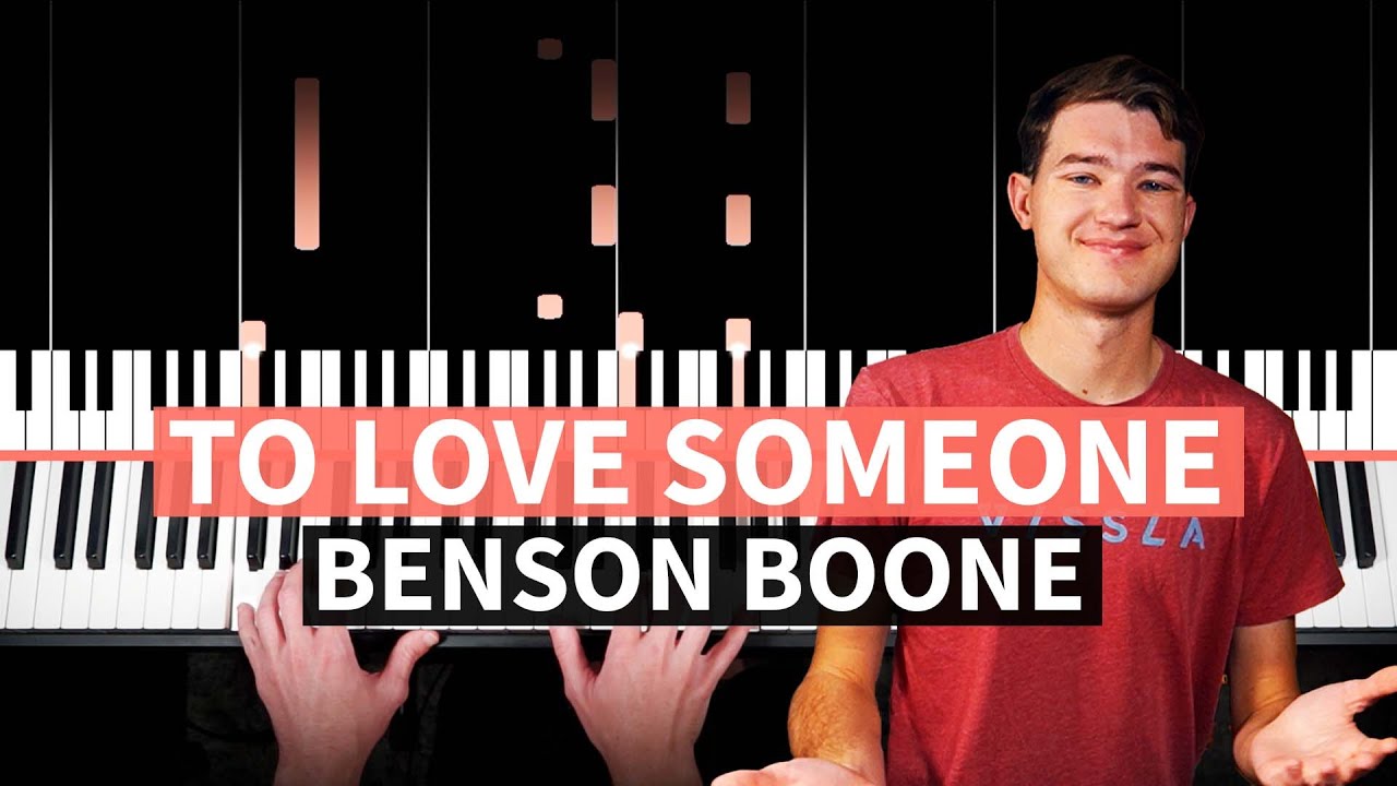 To Love Someone - Benson Boone - EASY PIANO TUTORIAL (accompaniment ...