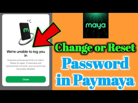 How to reset password in Paymaya account | How to change password in ...