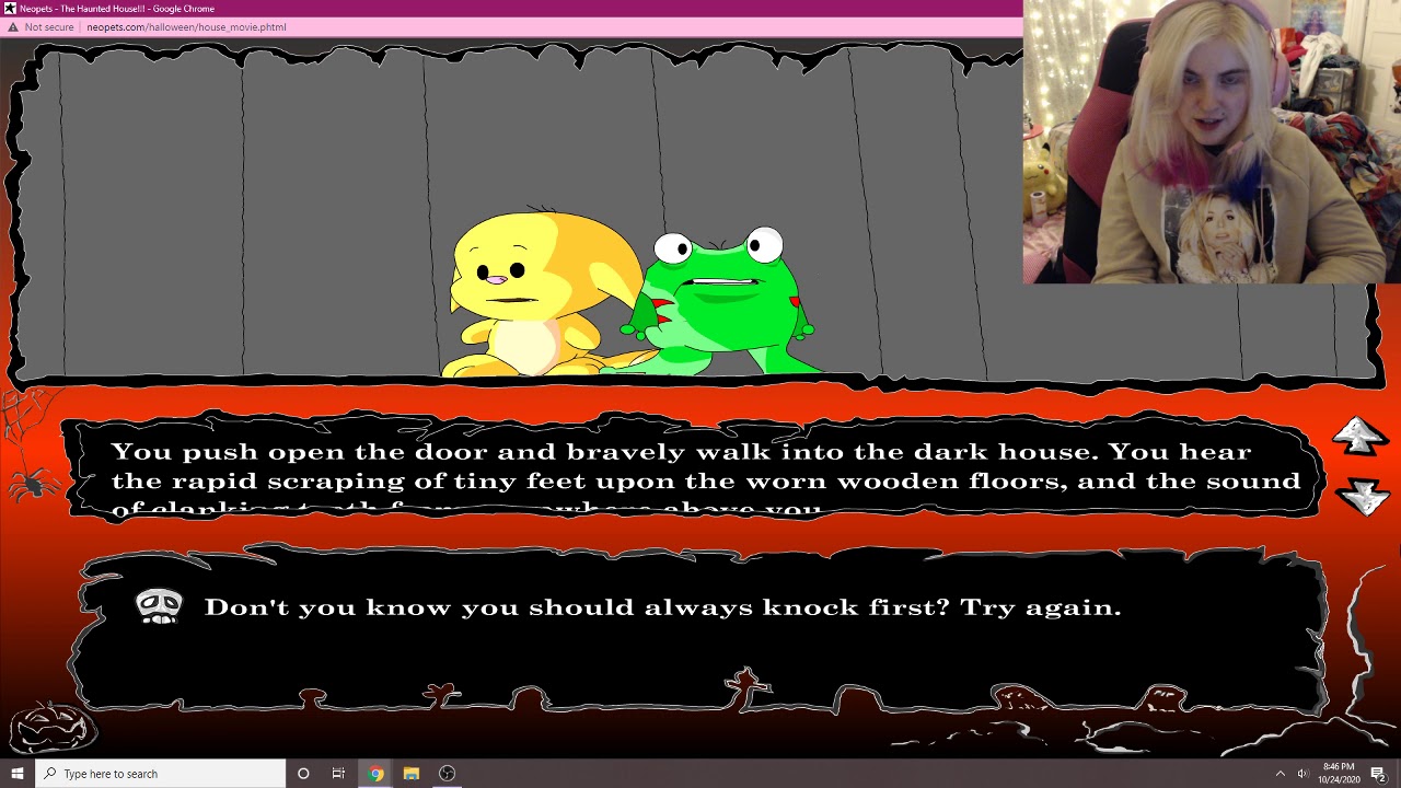 neopets haunted house playthrough - YouTube
