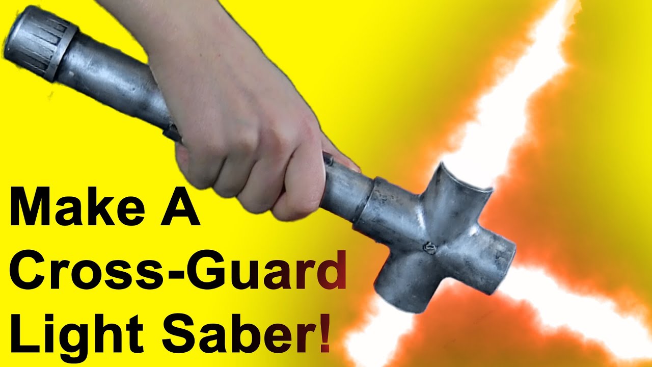 How to Make a Crossguard Light Saber (DIY) - YouTube