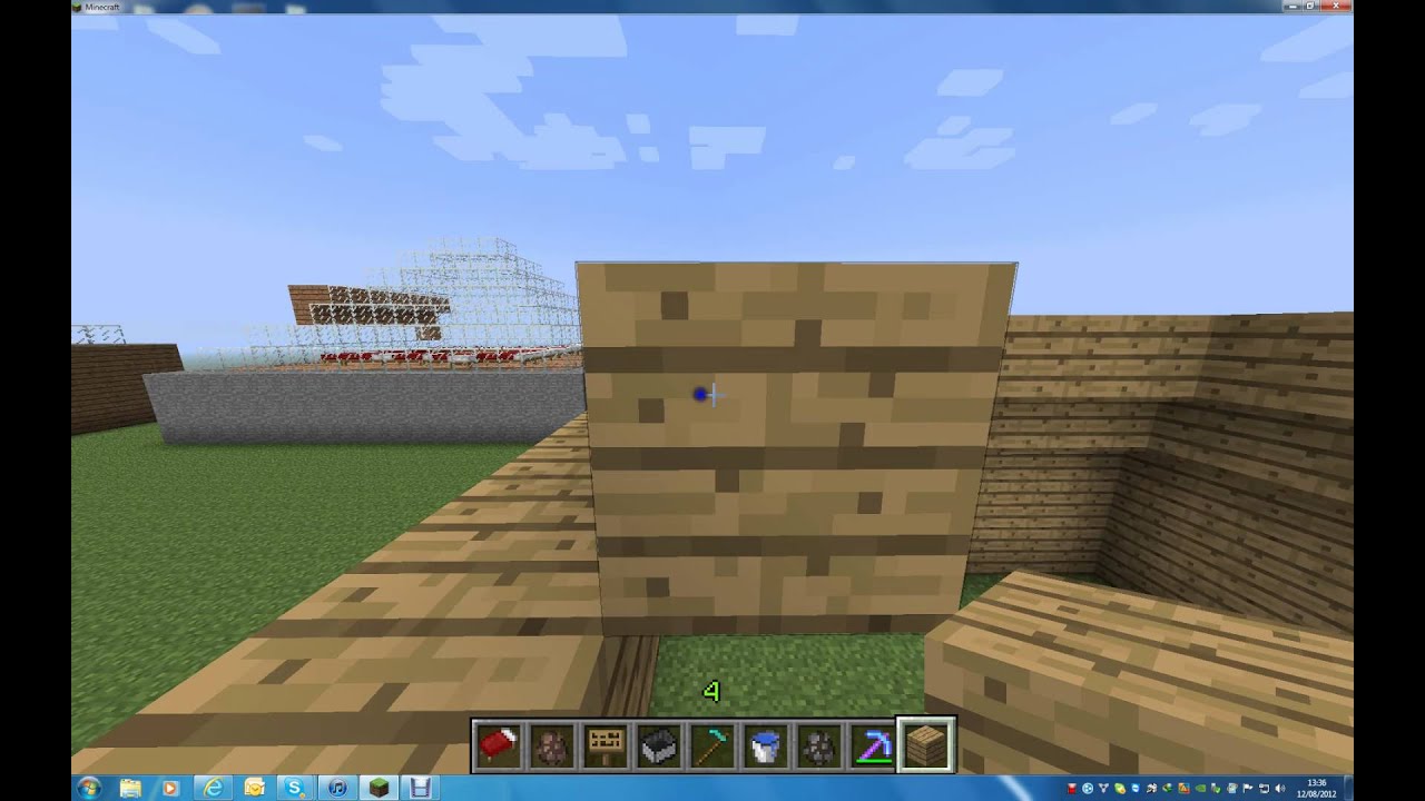 minecraft tutorial how to make a pyramid roof - YouTube