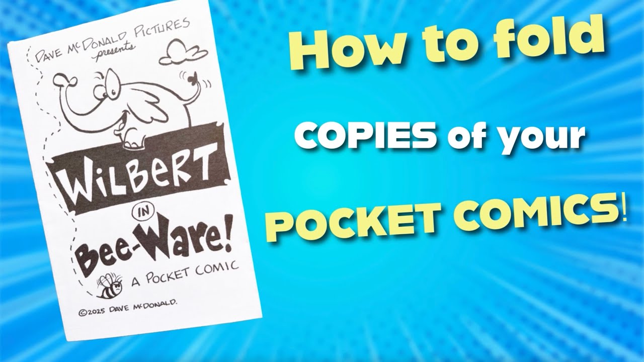 How to Fold Copies of your Pocket Comics - YouTube
