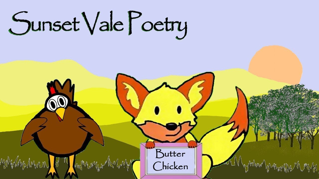 Poems for children. "Butter Chicken" - Kids nonsense poem - YouTube