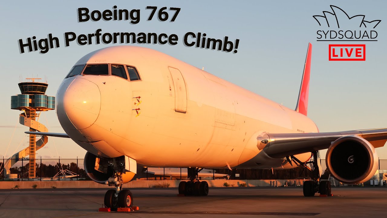 [4K/60] STEEP Boeing 767 High Performance Climb Test Flight! Ex Qantas ...