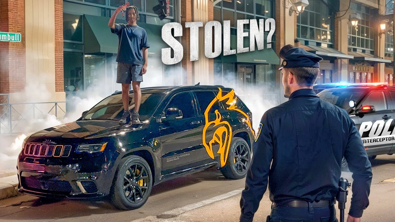 COP PULLS OVER STOLEN TRACKHAWK..? - YouTube