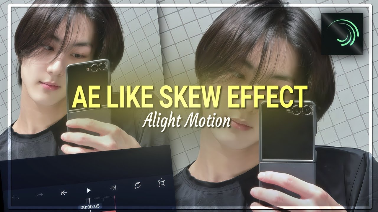 Ae like skew effect alight motion tutorial - YouTube