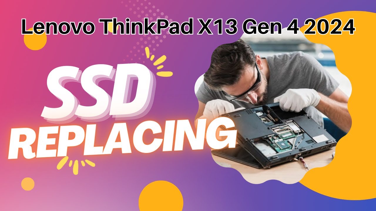 Lenovo ThinkPad X13 Gen 4 2024 Back cover opening & hard disk ...