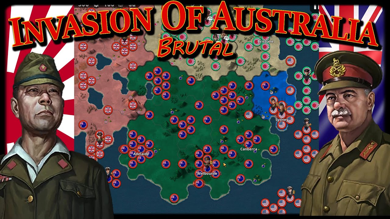 Invasion of Australia BRUTAL Axis Update - YouTube