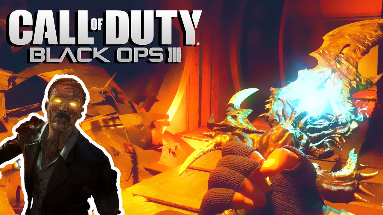 BO3 ZOMBIE MODE GERMAN: "SHADOWS OF EVIL" GAMEPLAY - NO PERKS! SCHWERT ...