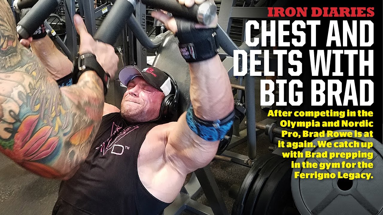 Brad Rowe trains chest and delts 9 days out - YouTube