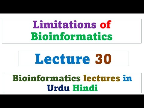 Limitations of bioinformatics - YouTube