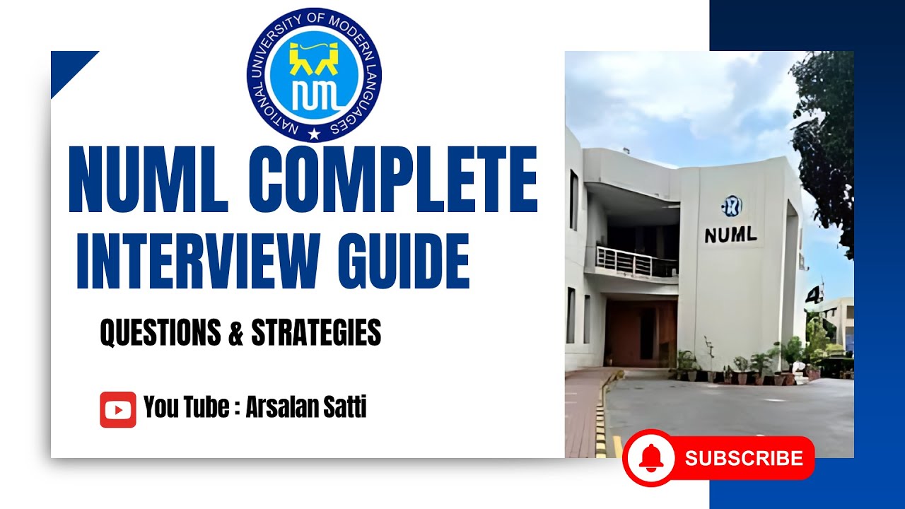 NUML Interview Complete Guide | NUML Admissions 2025 - YouTube