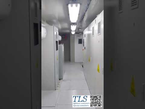 40ft offshore mcc shelter inside - YouTube