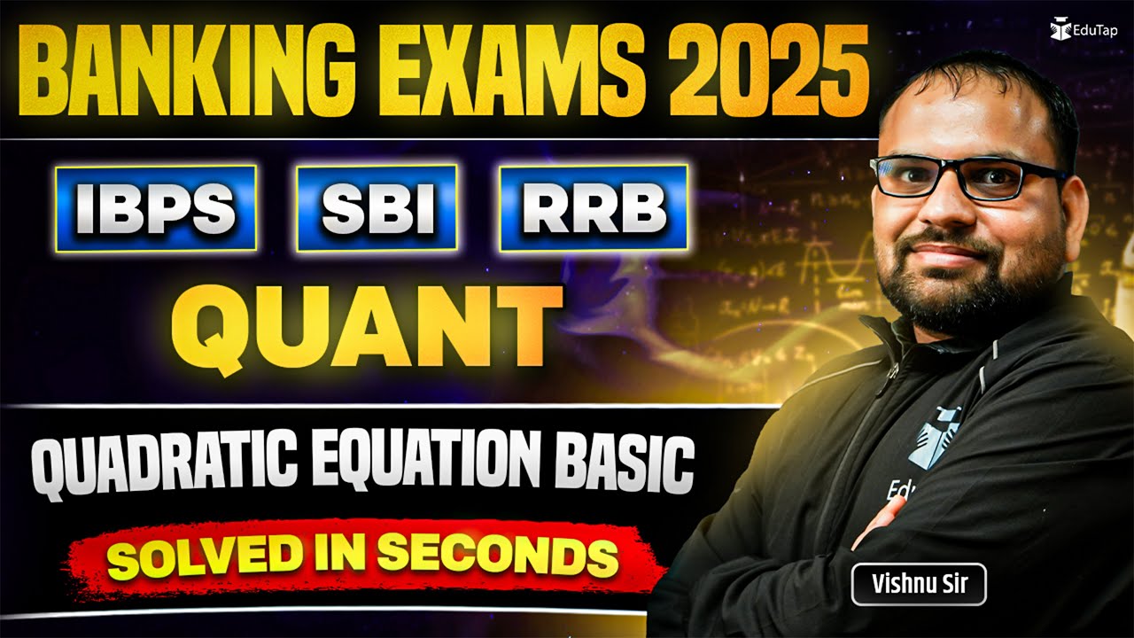 Banking Exam Quadratic Equation Basic Basic Classes | Bank Exam Free ...