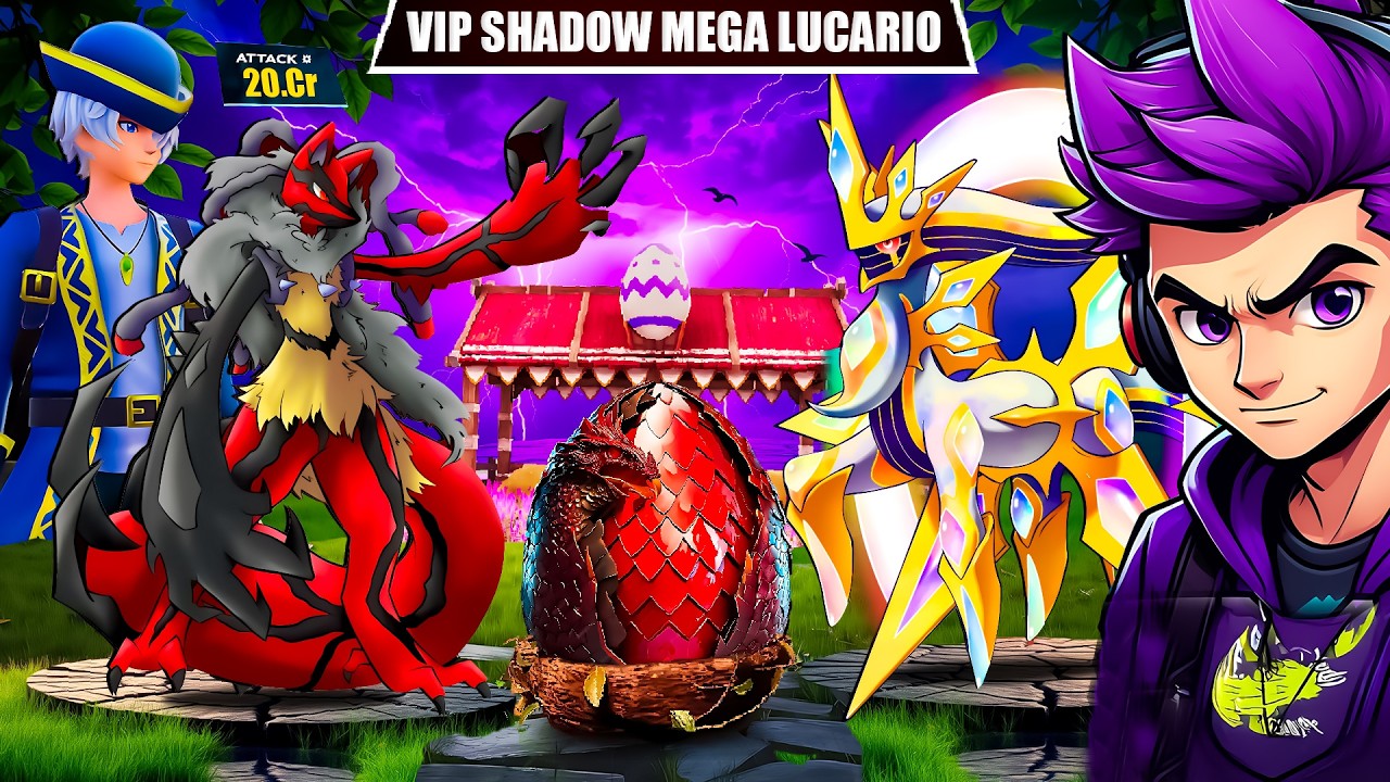 😱I BREED 100cr. Attack VIP SHADOW MEGA LUCARIO & MEGA ARCEUS🔥TO GOD ...