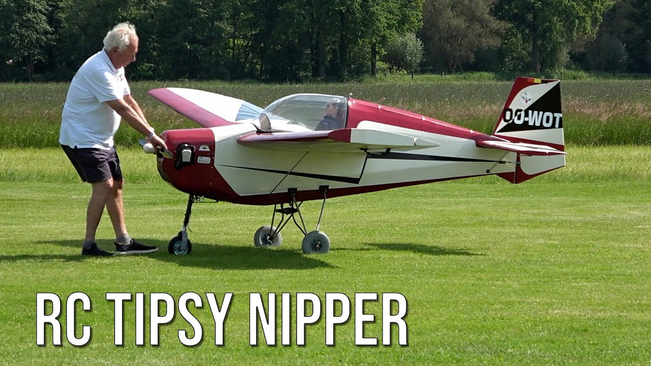 Huge RC Tipsy Nipper –Unique Big Model | Scale 1:1.5 |45kg Flies At Flight Show - YouTube