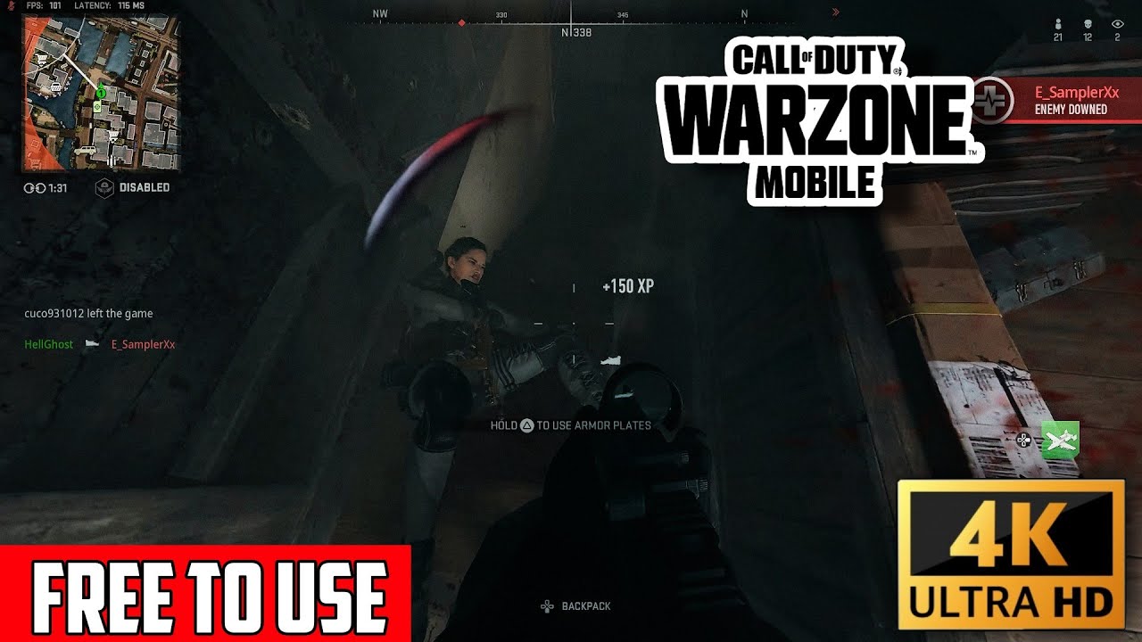 Call of Duty: Warzone Mobile 4K Gameplay ( free to Use ) | COD Warzone ...