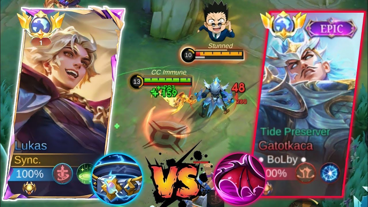 THIS IS HOW YOU PLAY LUKAS AGAINST THIS ANNOYING TANKY GATOTKACA!! (100 ...