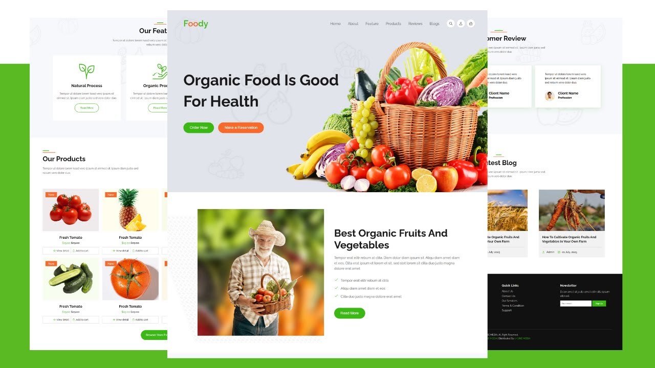 How To Build a Restaurant Website Using HTML CSS & JavaScript | FULL ...