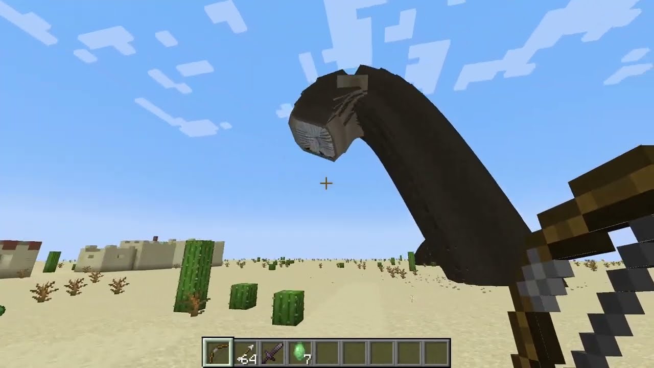 Minecraft: Desert Behemoths: Sandworms mod - YouTube