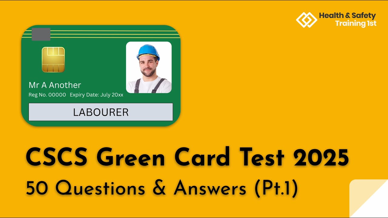 CSCS Green Card Practice Test 2025 | 50 Questions & Answers - YouTube