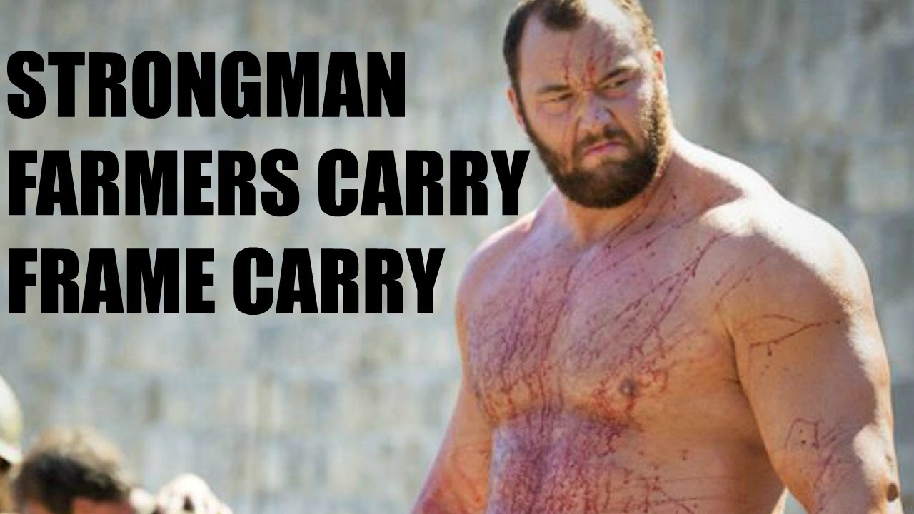 Strongman Farmers Carry and Frame Carry - YouTube