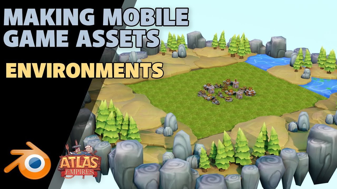 Making Mobile Game Assets | The Environment | Atlas Empires - YouTube
