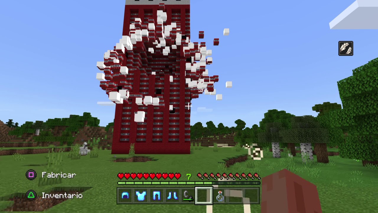 La explosión mas grande de minecraft - YouTube