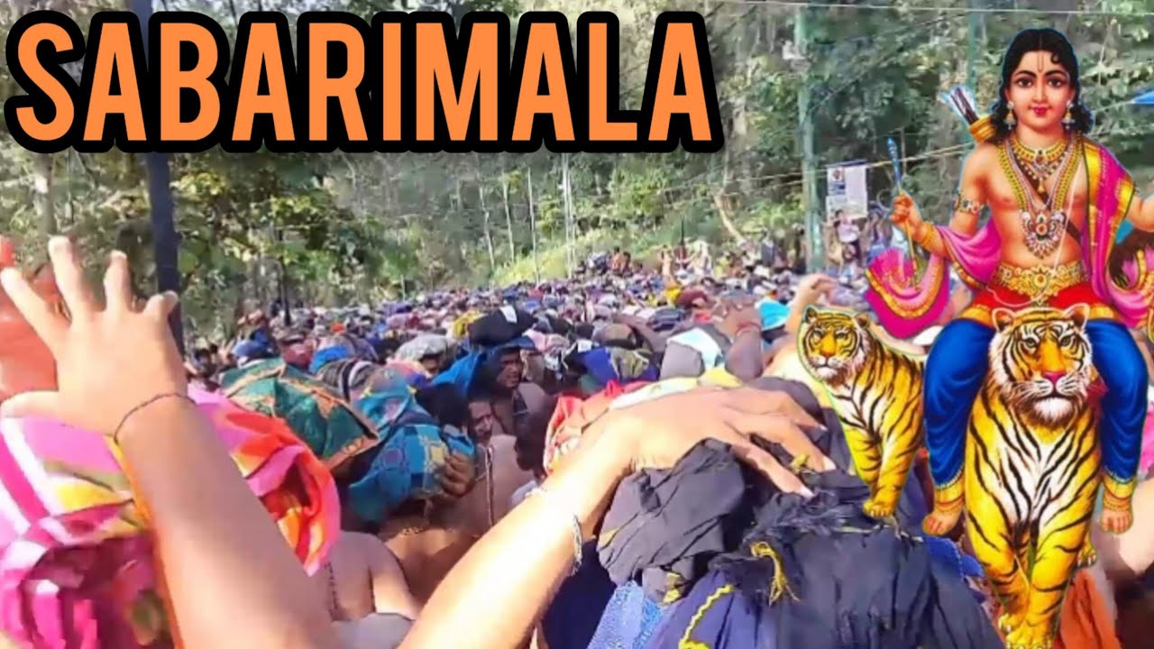 சபரிமலை |Sabarimala Ayyappan temple full crowd temple tour ஹரிவராசனம்|# ...
