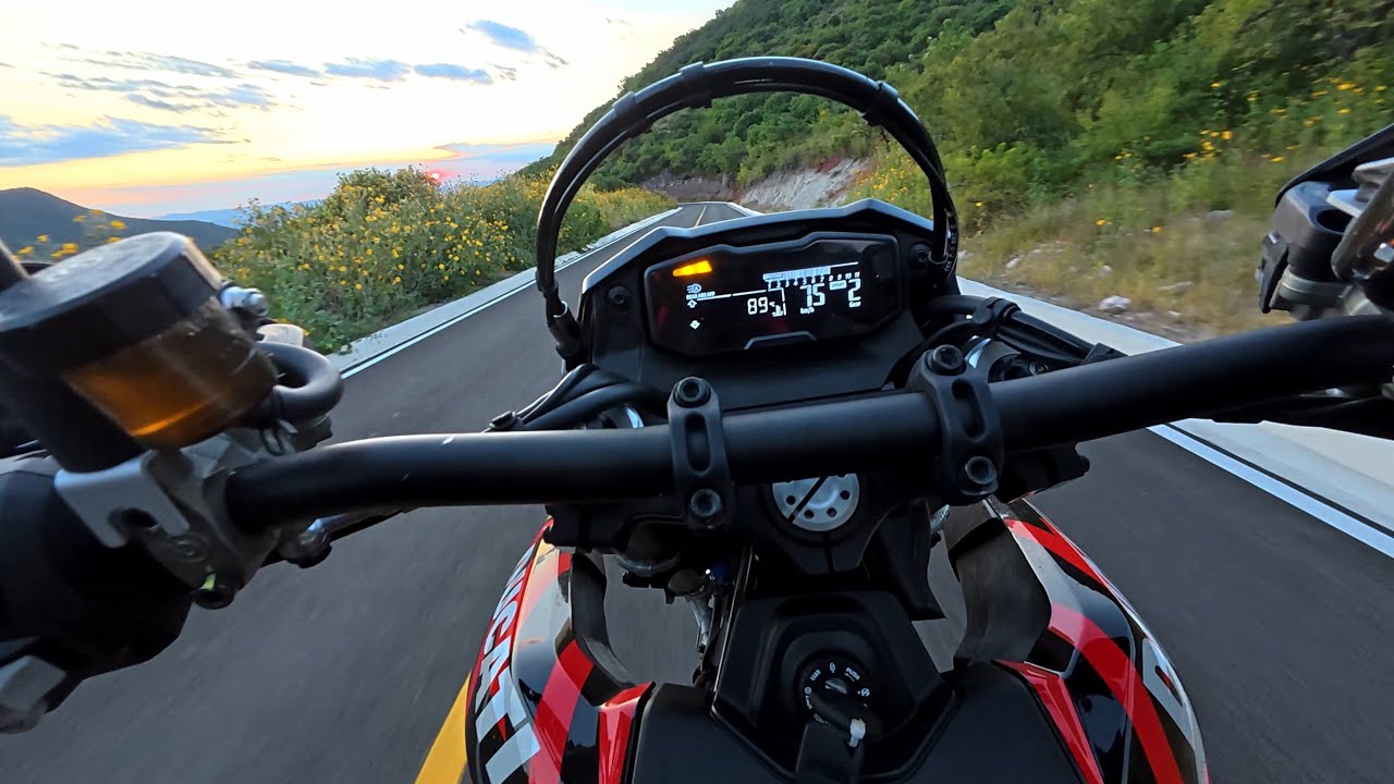 Sunset Twisties & Wheelies — Ducati Hypermotard 689 RVE — Termignoni ...
