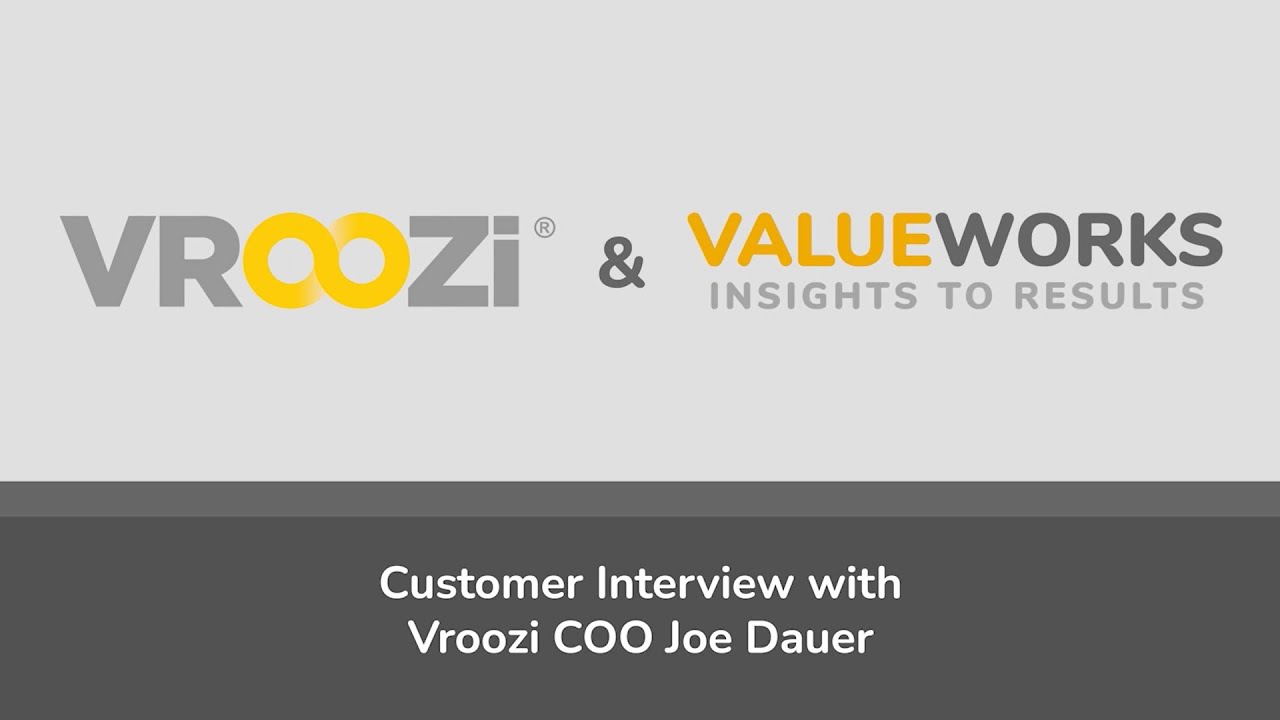 Vroozi X ValueWorks: measuring the effectiveness of data-driven decisions in real-time - YouTube