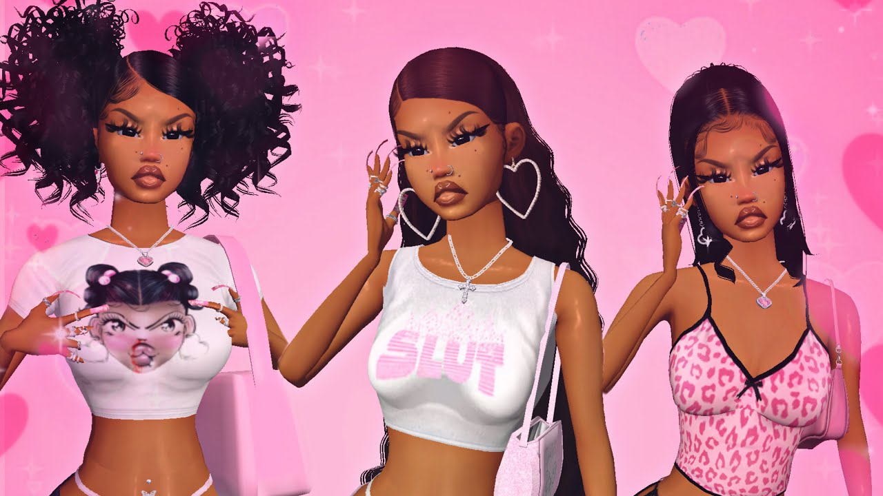 imvu pink themed outfits 💕 - YouTube