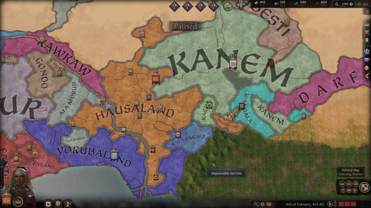 CK3 African kingdom of Hausaland - we rose to unforseen heights - YouTube
