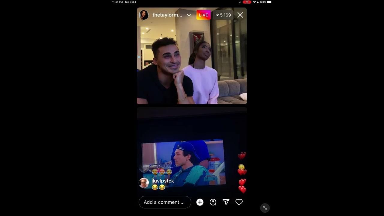 #JAYLOR LIVE ON IG - Reaction to #BB24 Ep 5-6 I caught the end of the live - YouTube