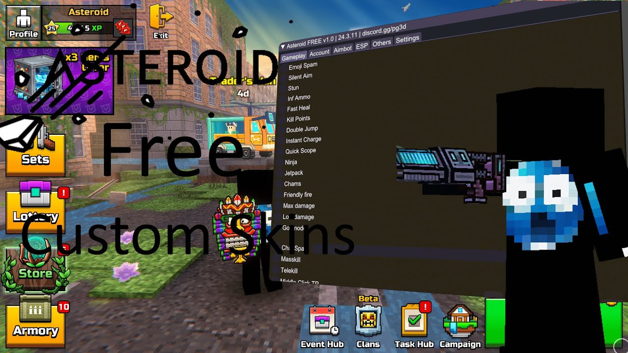 PG3D PC | How to get custom Skins | Tutorial - YouTube