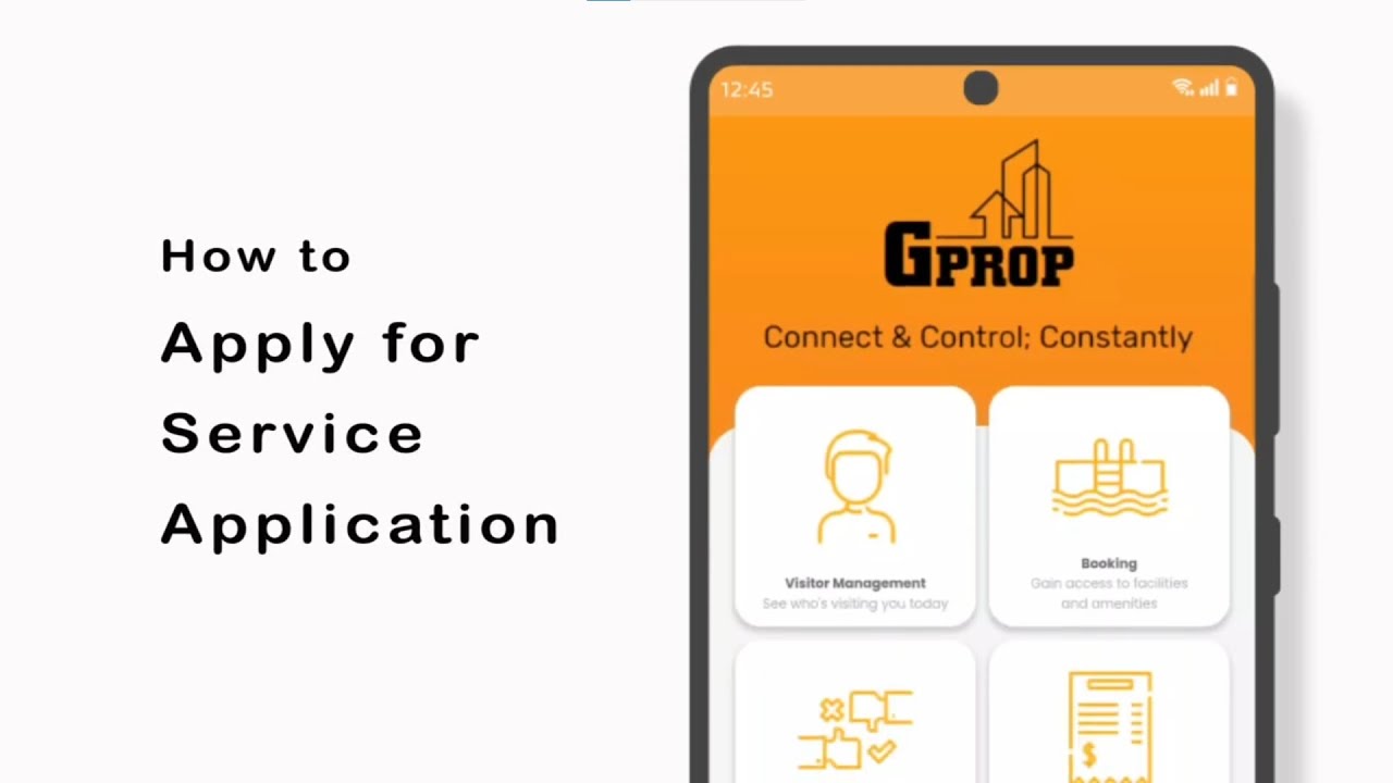 GPROP App demo (Apply Service Application) - YouTube