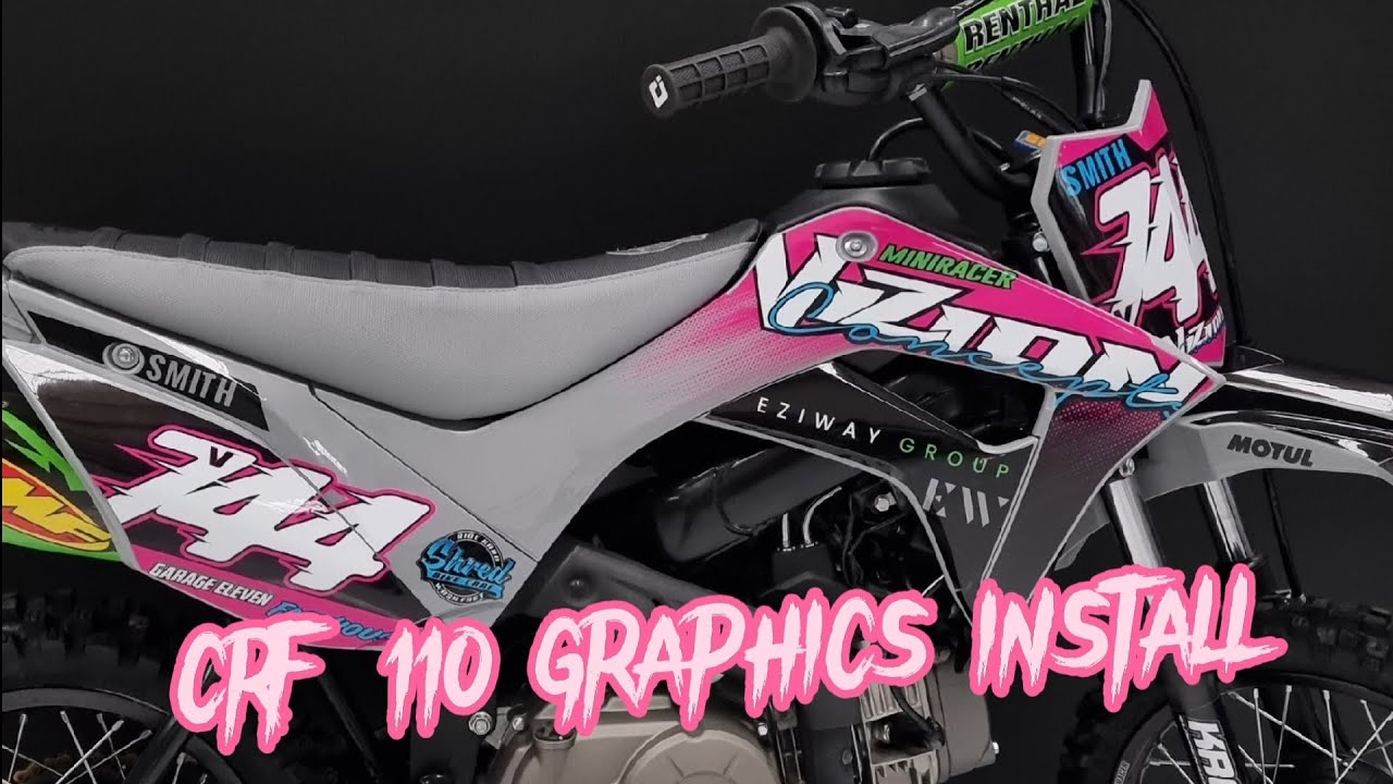 Vizion concepts crf110 graphics install - YouTube