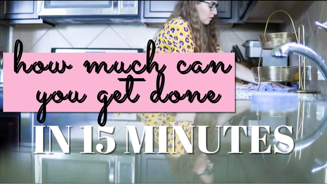 SETTING TIMER FOR 15 MINUTES | Bare minimum cleaning // Clean with me ...