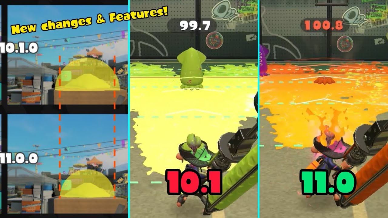 Splatoon 3 11.0 vs 10.1 Balance PATCH COMPARISON + New Features! - YouTube